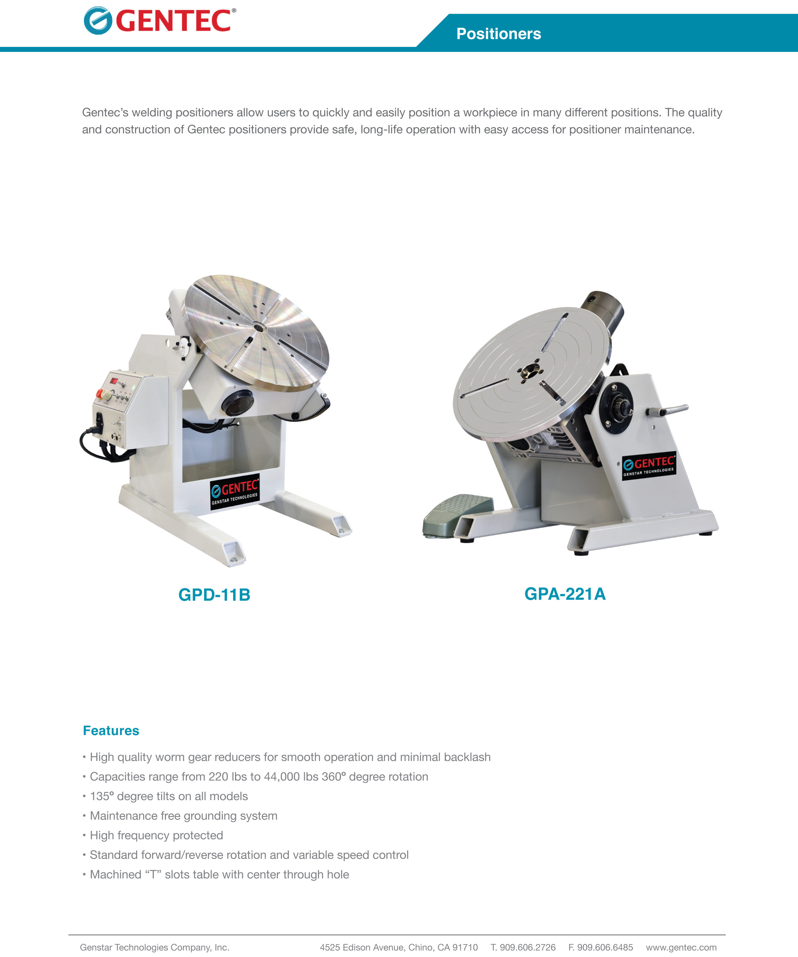 Welding Positioners | Genstartech